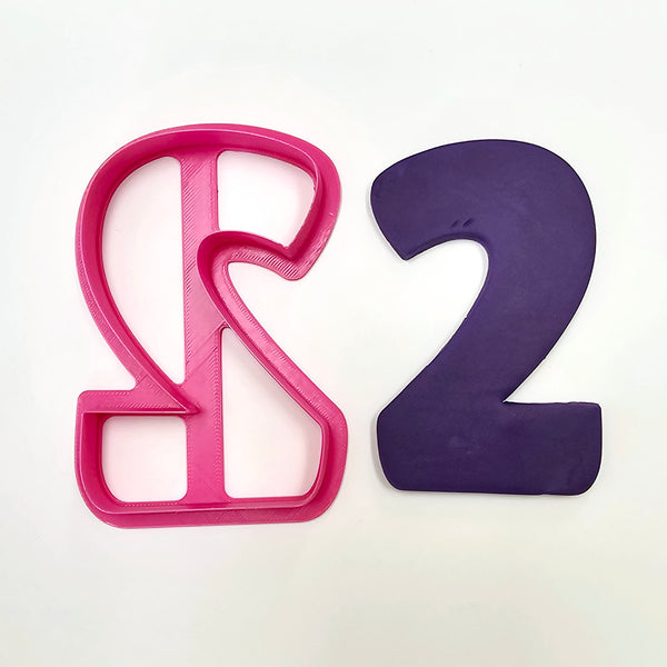 Number 2 Cookie Cutter 10cm High - Cookie Cutter Shop Australia