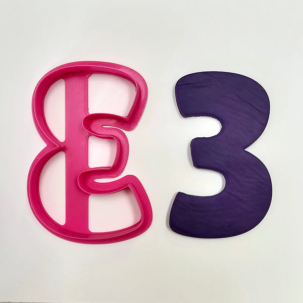 Number 3 Cookie Cutter 10cm - Cookie Cutter Shop Australia