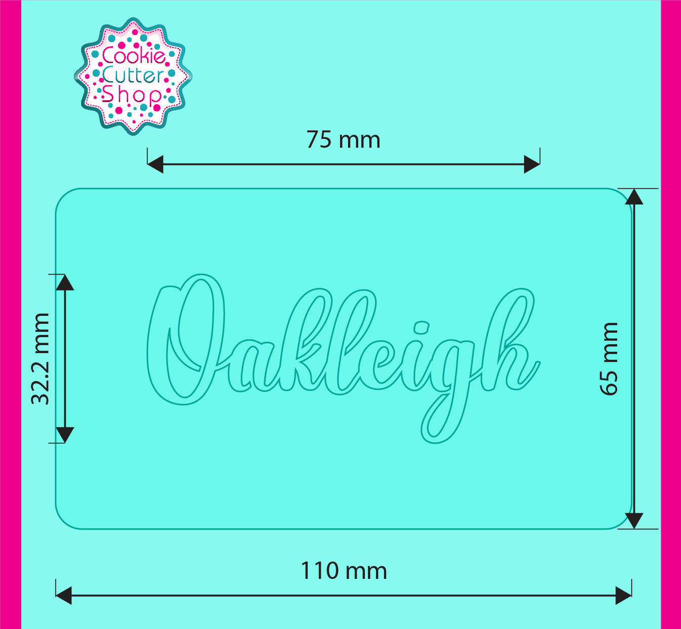 Custom 'Oakleigh' Stencil – Cookie Cutter Shop Australia