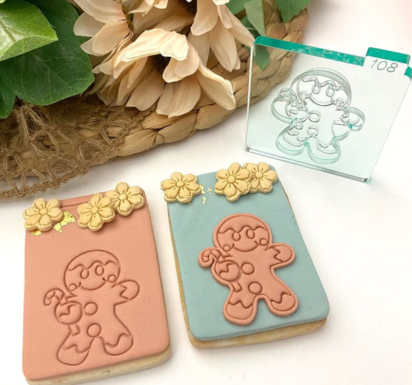 Gingerbread Man Stamp & Cut Double Up - Cookie Cutter Shop Australia