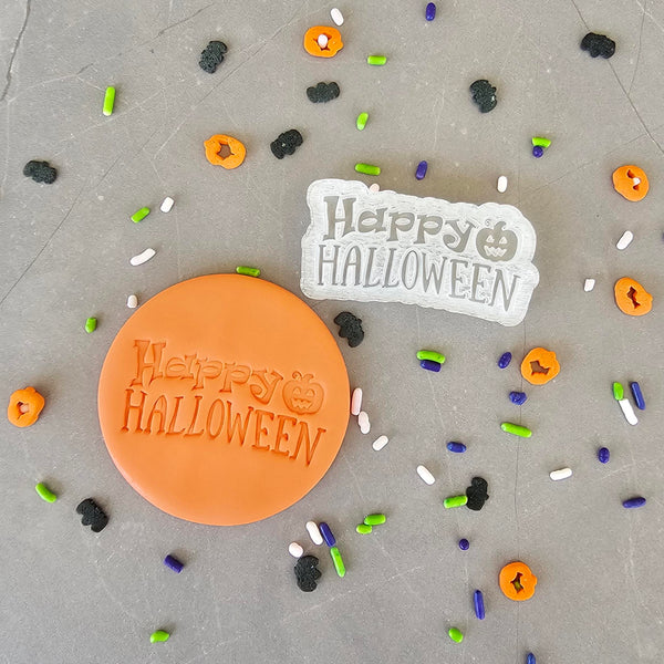 Halloween Fondant Embosser 'Happy Halloween' - Cookie Cutter Shop Australia