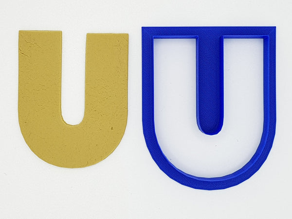 Chunky Alphabet Letter U 9.5cm Cookie Cutter - Cookie Cutter Shop Australia