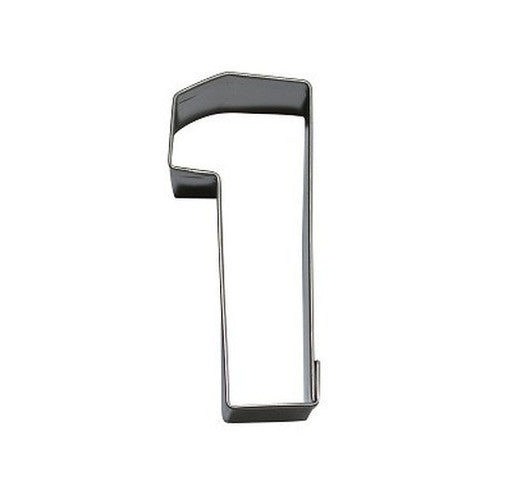 Number 1 Cookie Cutter Stainless Steel 6.5cm - Cookie Cutter Shop Australia