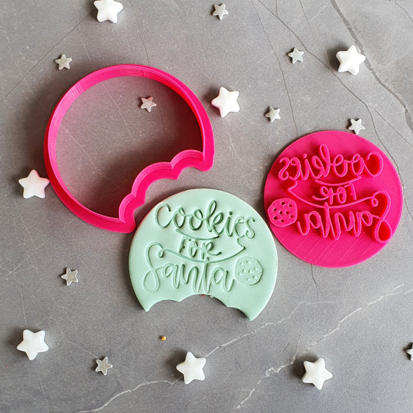 Cookies for Santa Cookie Cutter & Embosser Set - Cookie Cutter Shop ...