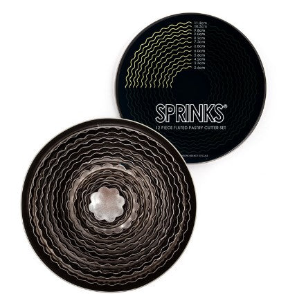 Fluted Round Pastry Cutter Set 12 Piece - Cookie Cutter Shop Australia