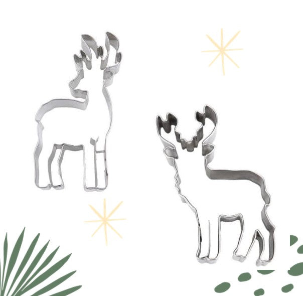 Xmas Cookie Cutters | Reindeer, Snowflake & Christmas Tree Cookie ...